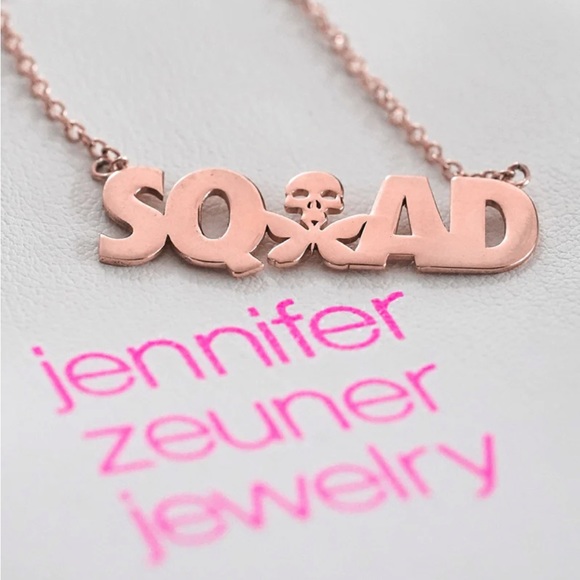Betty Designs | Jewelry | Nwt Betty Designs Squad Nameplate Rose Gold ...